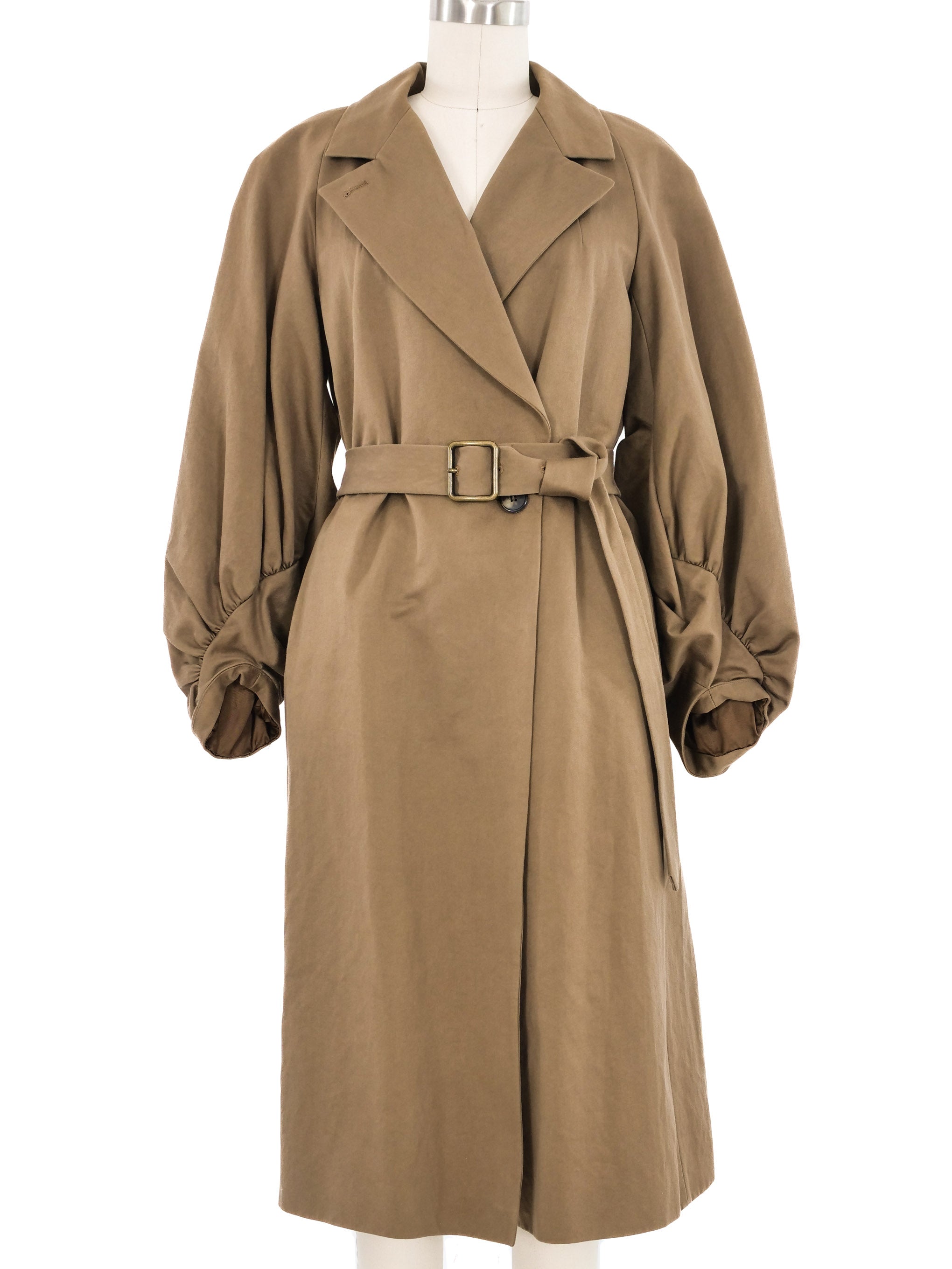 Dries Van Noten Puff Sleeve Trench Coat