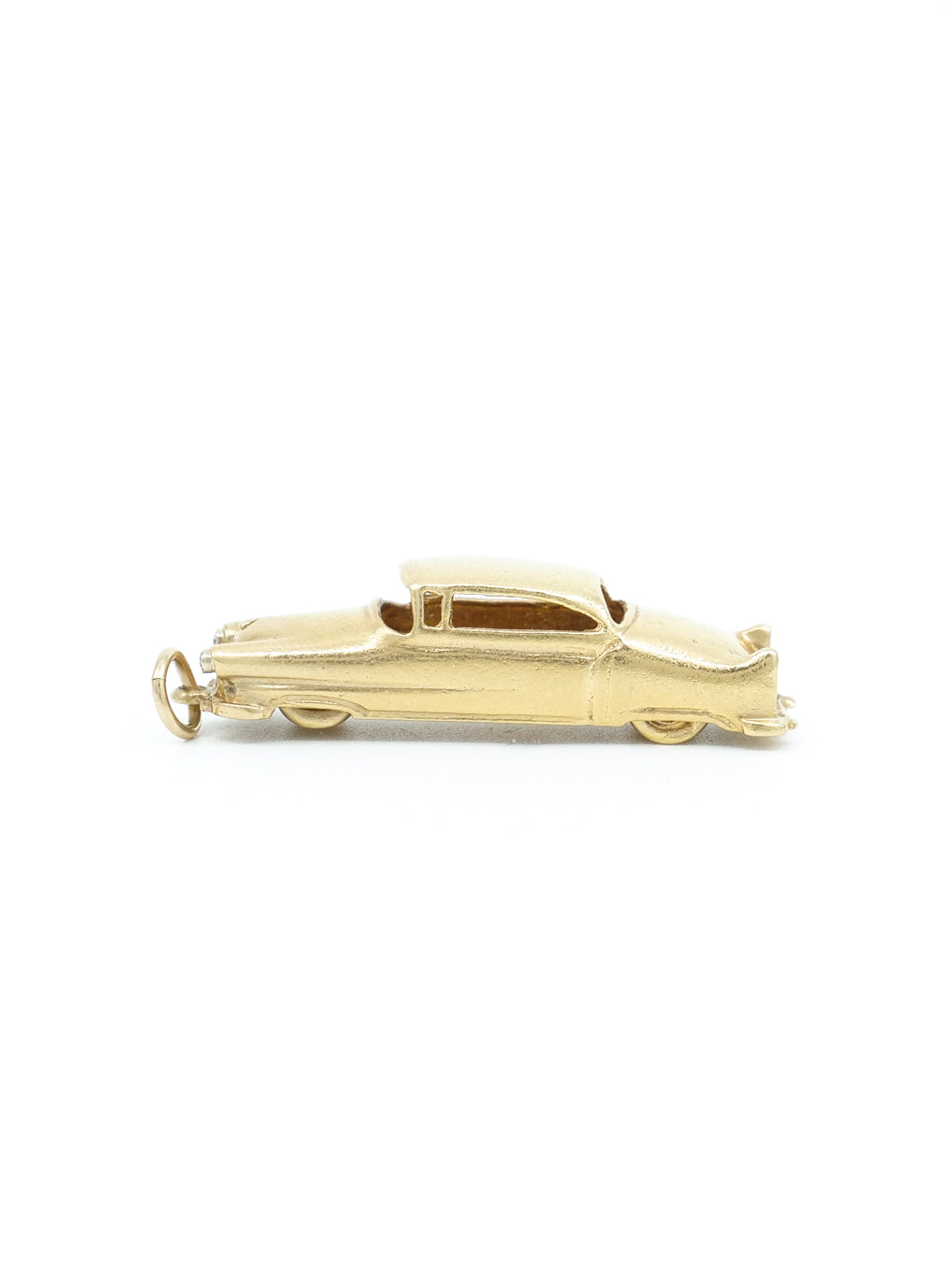14k Gold Figural Car Pendant