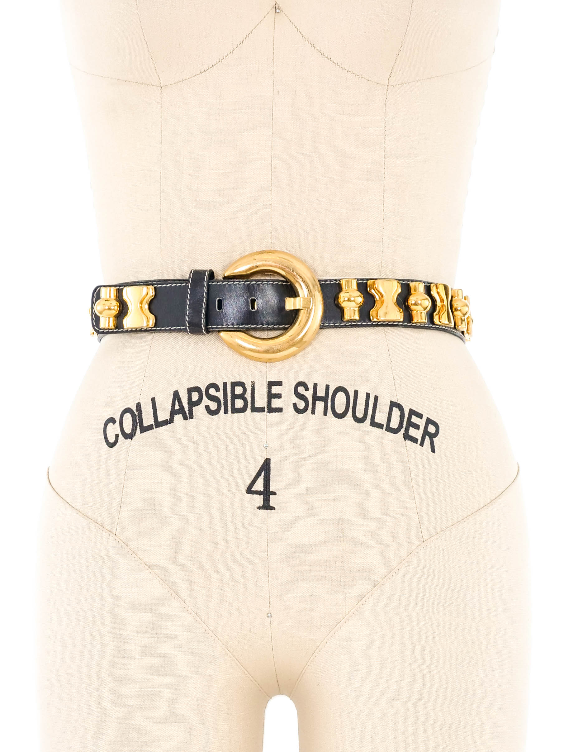 Escada Gold Hardware Leather Belt