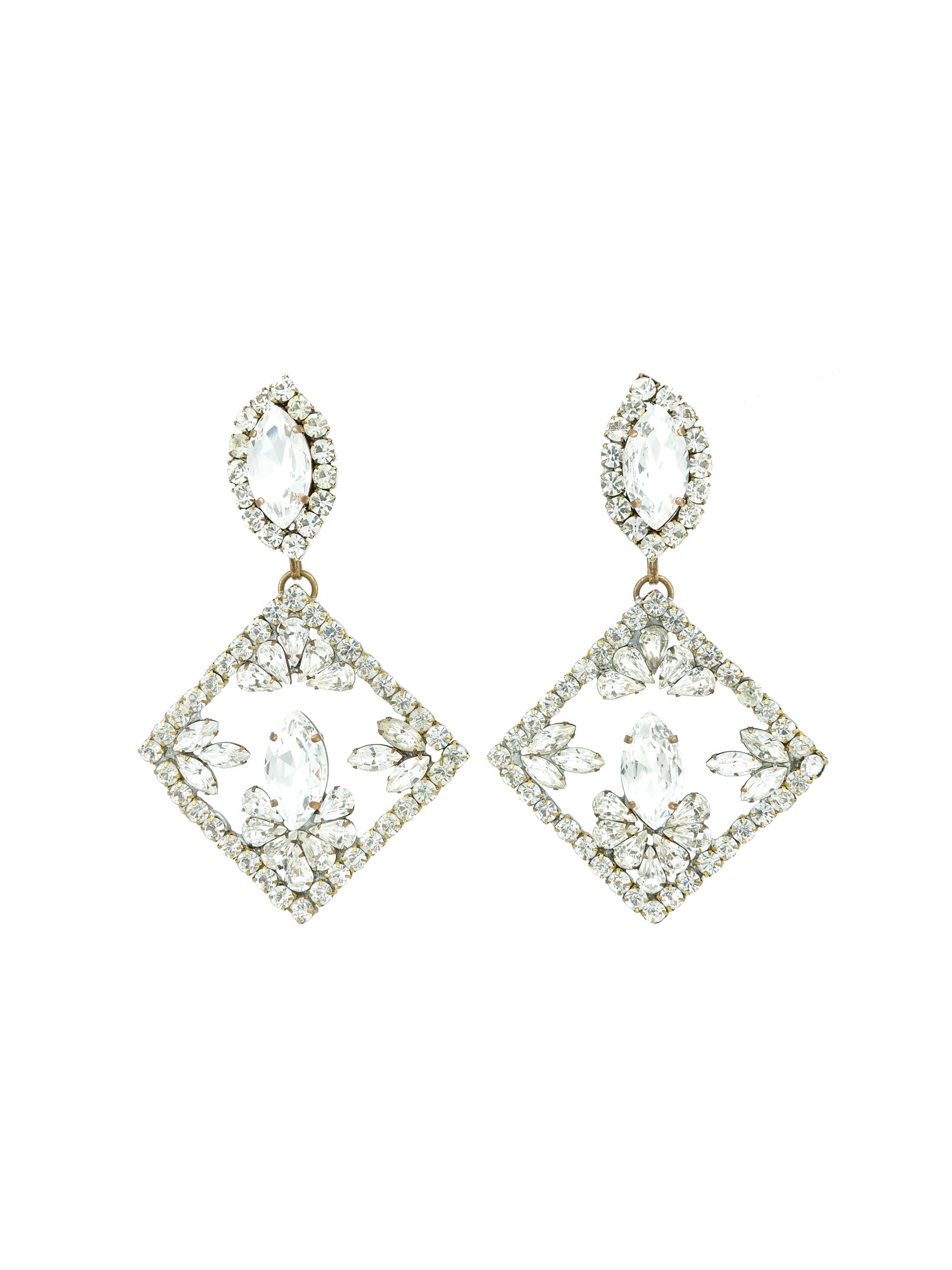 Oversized Rhinestone Earrings