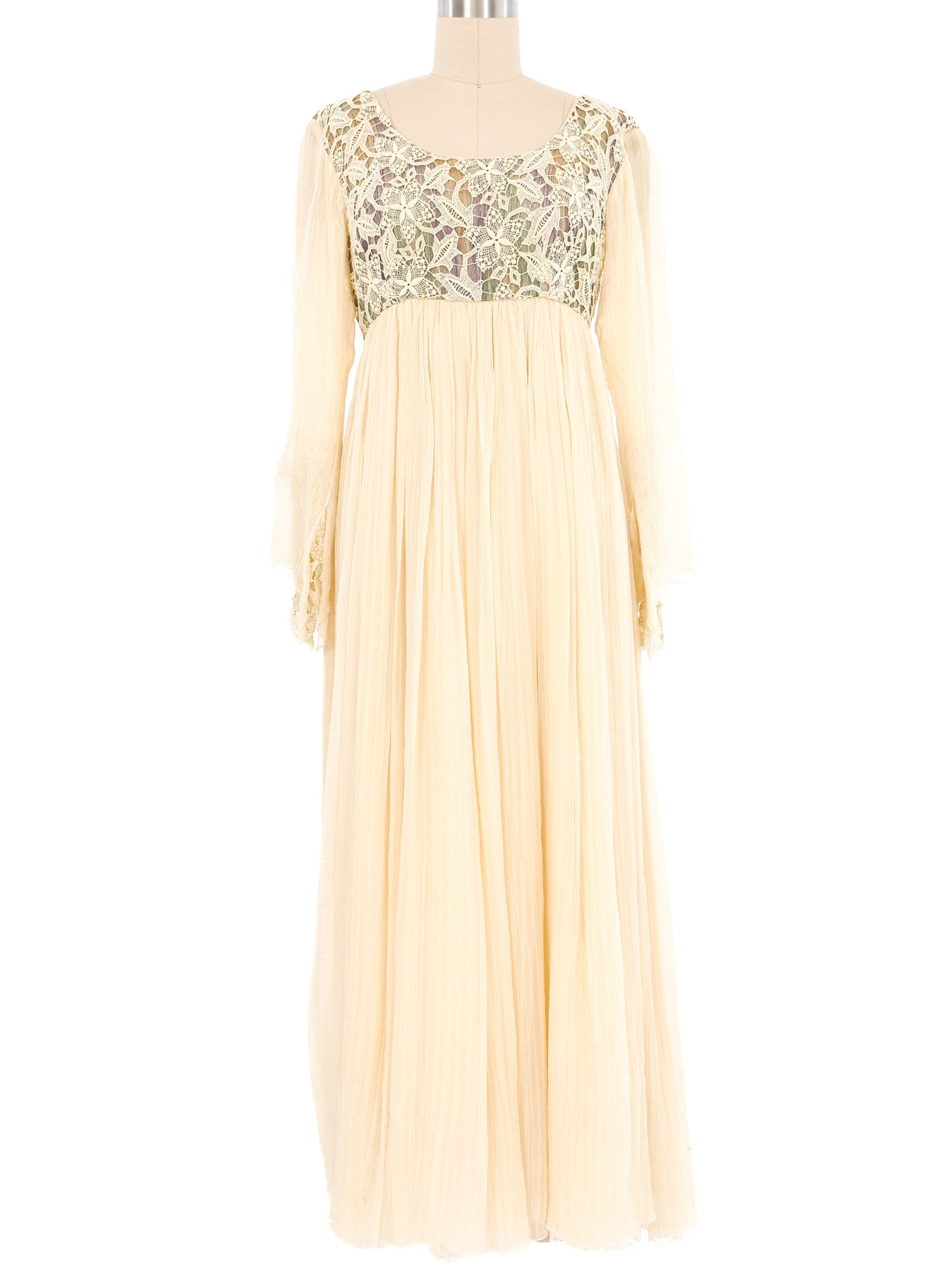 1970s Bill Whitten Cotton Gauze Gown