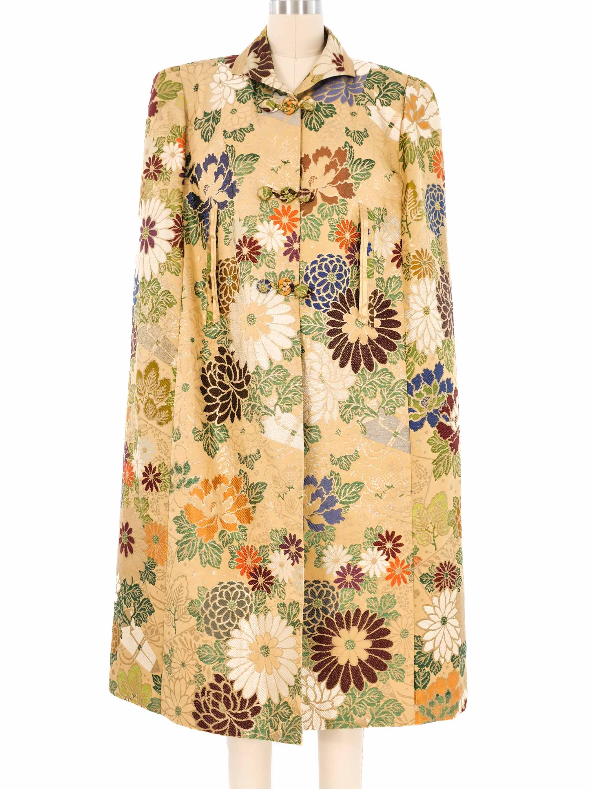 1940s Floral Brocade Cape