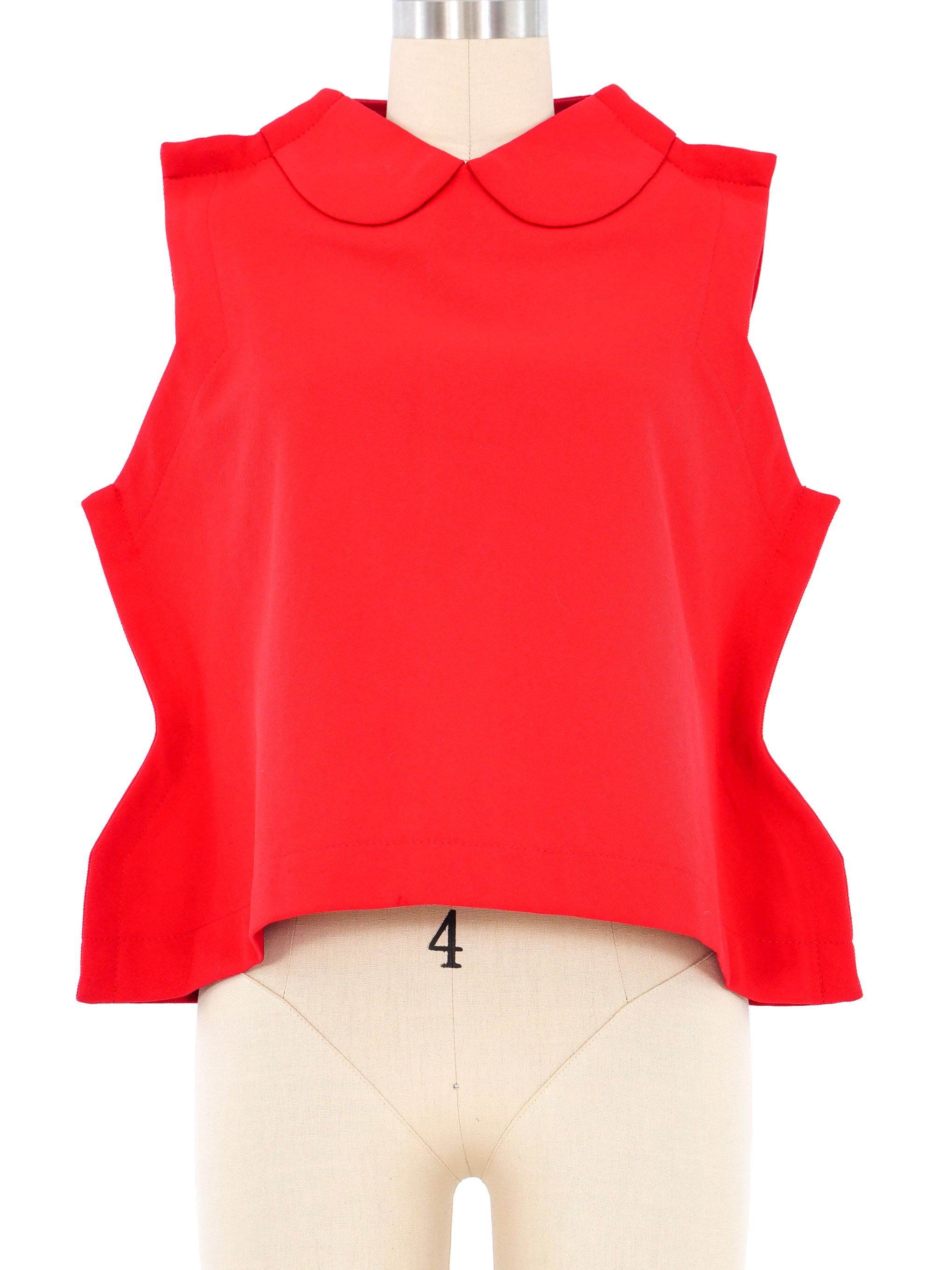 Comme des Garcons Red Paper Doll Top
