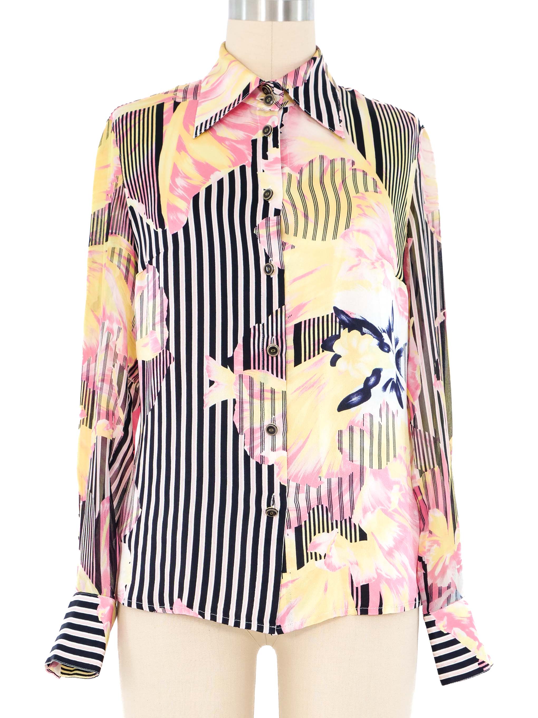 Escada Printed Silk Blouse