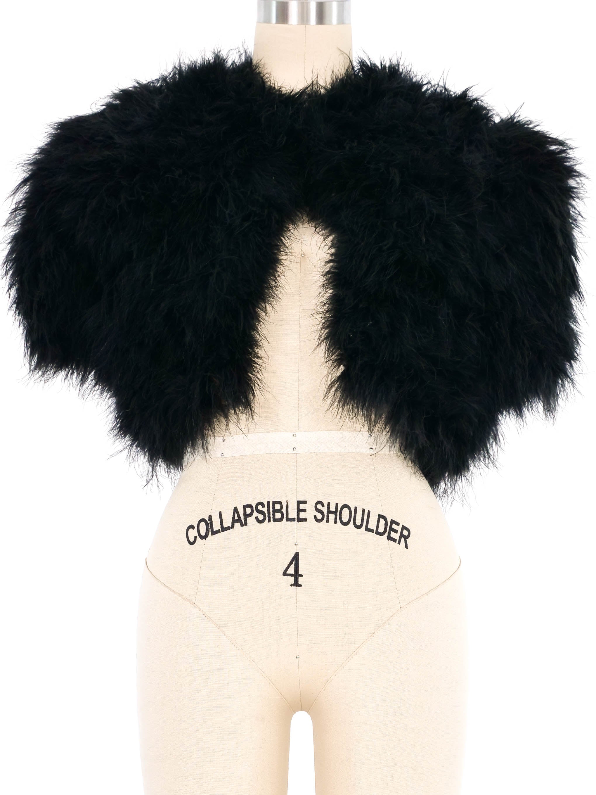 Marabou Feather Cropped Jacket