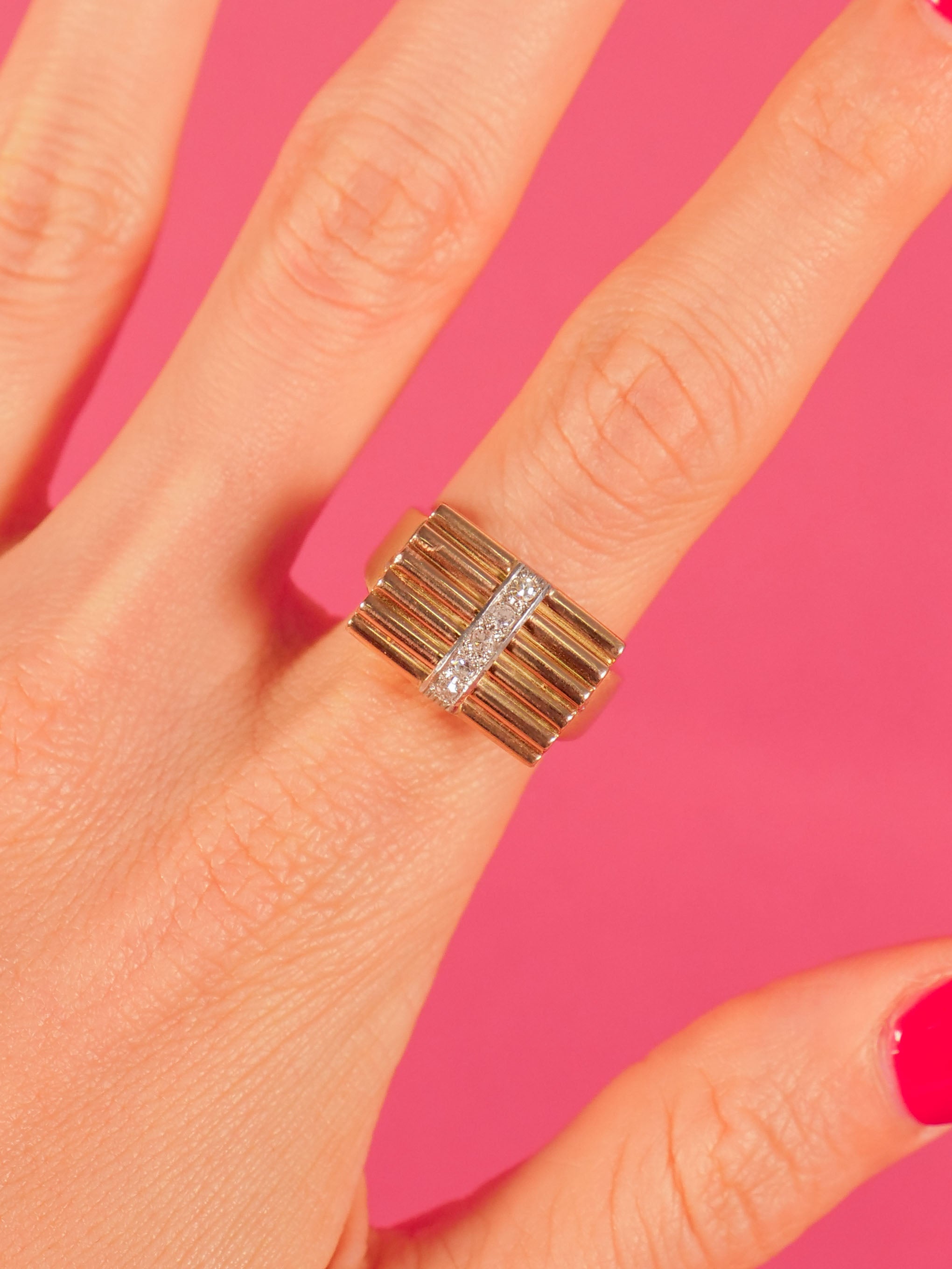 14k Gold Cufflink Conversion Ring