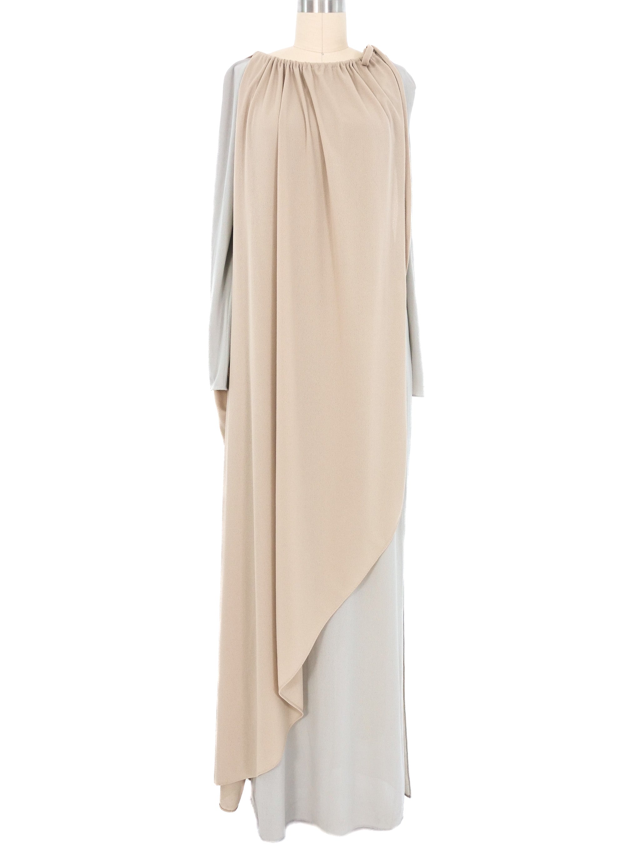 Bill Blass Jersey Toga Dress