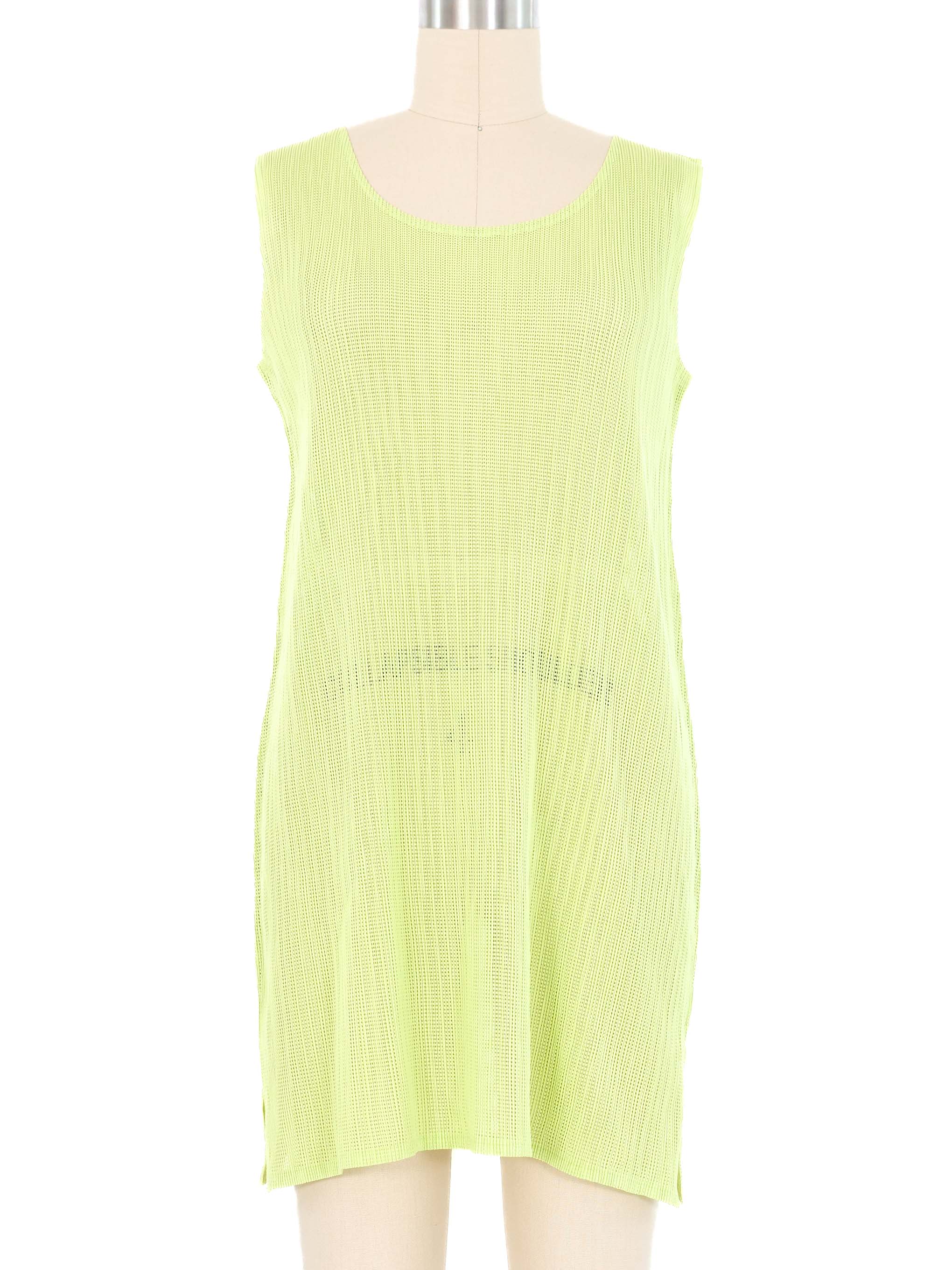 Issey Miyake Pleats Please Neon Mesh Tunic