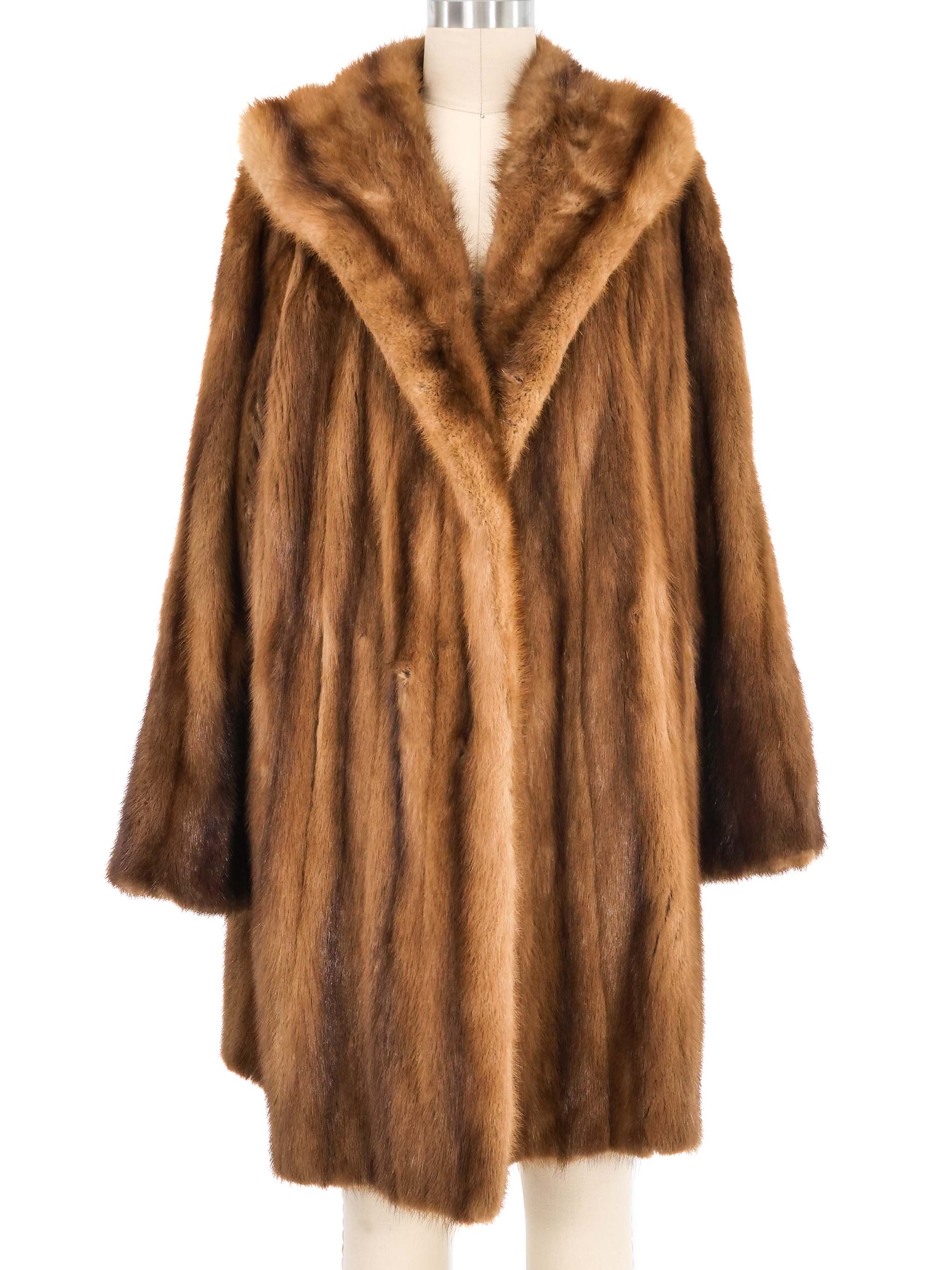 Mink Fur Swing Coat