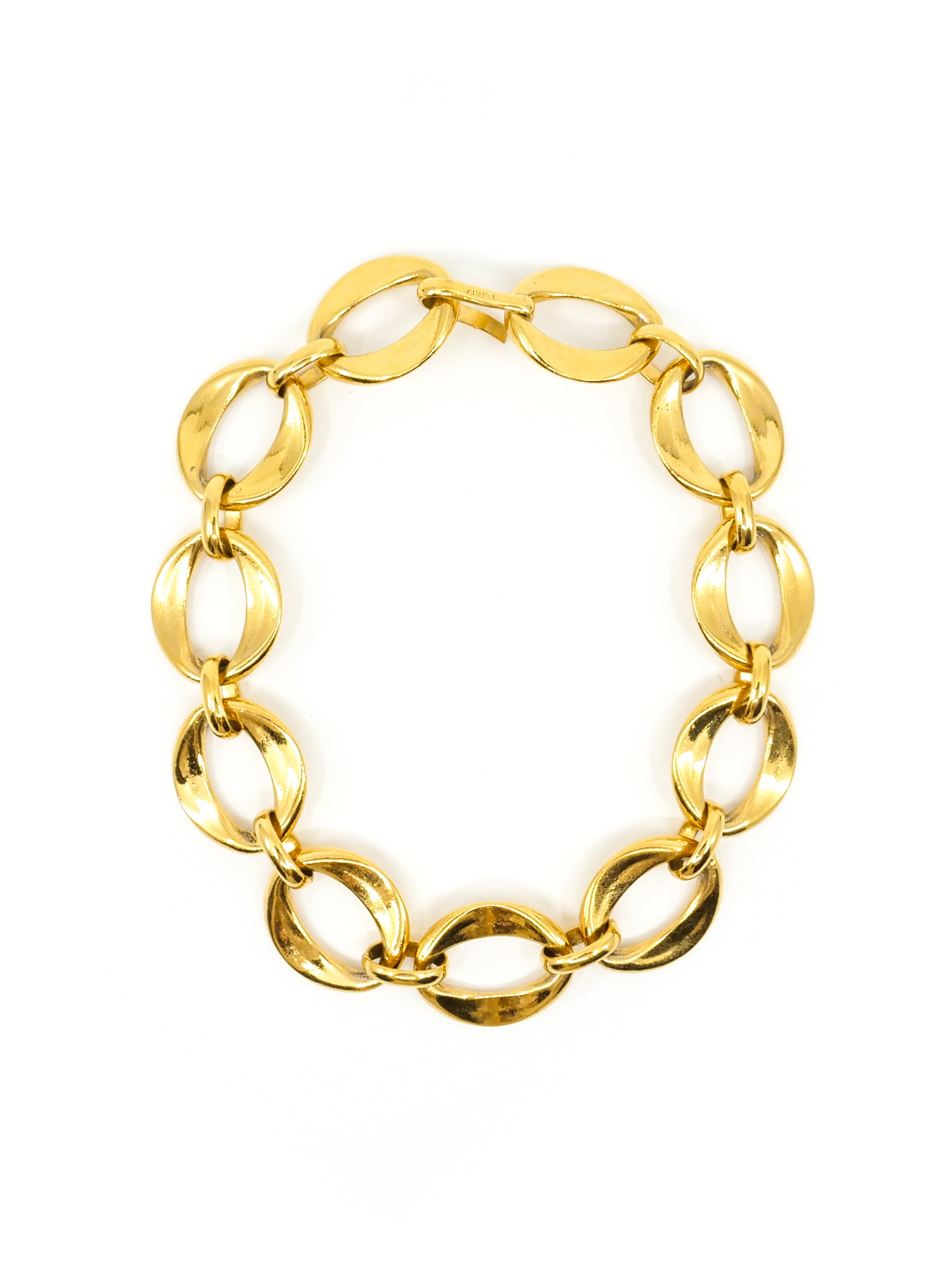 Chanel Chain Link Choker Necklace