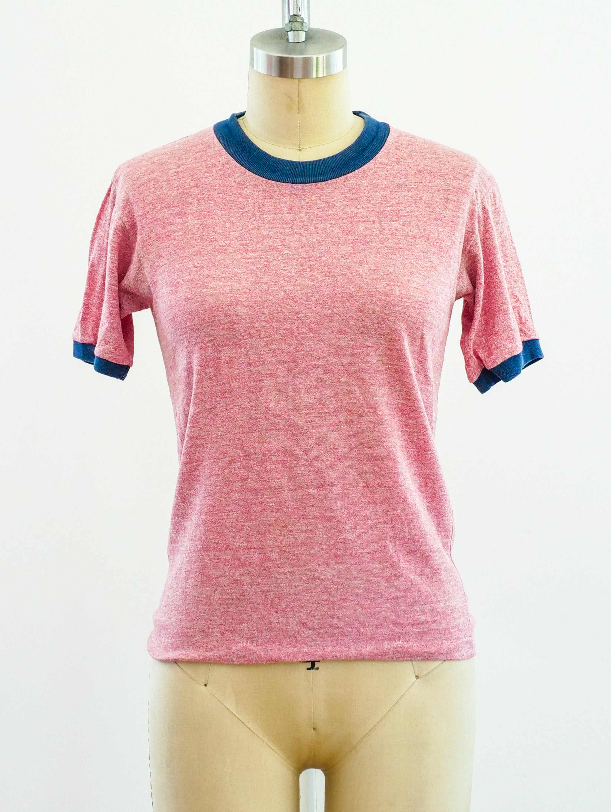 Heather Red Ringer Tee