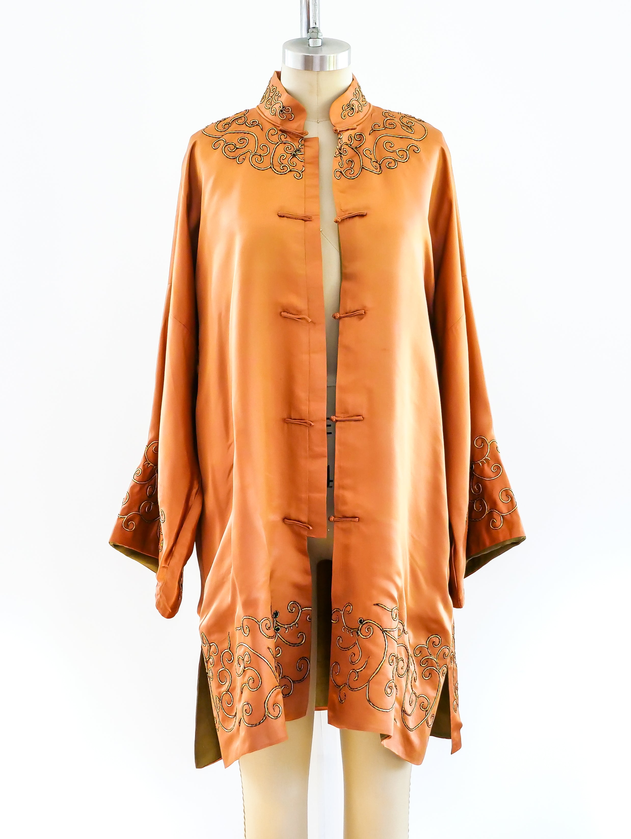 Copper Silk Chinese Robe