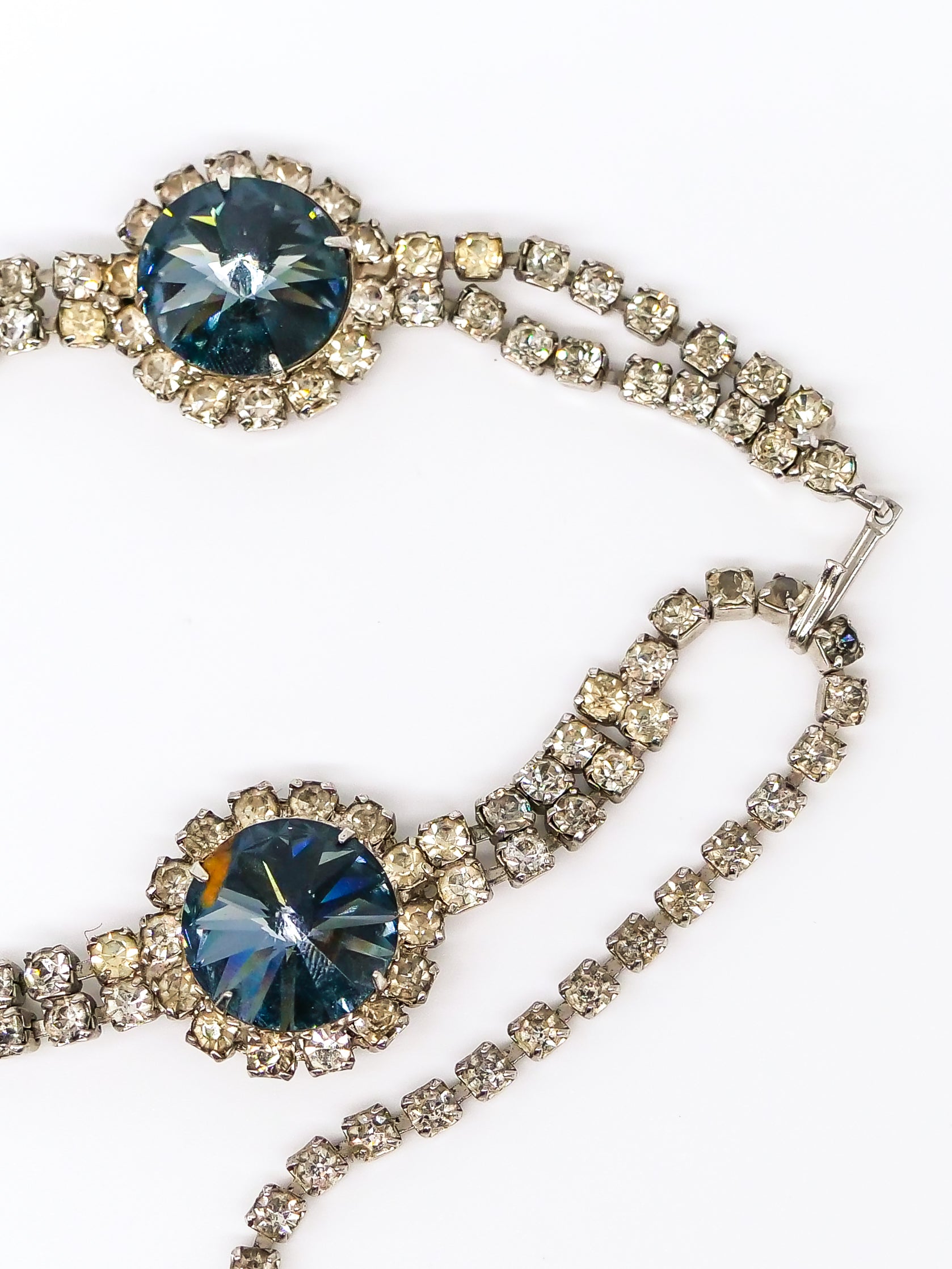 Rhinestone and Blue Crystal Belt