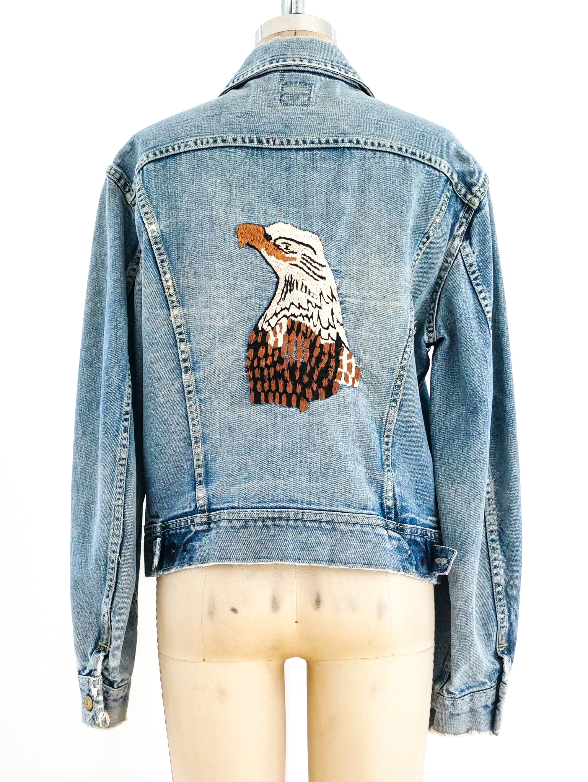 Eagle Embroidered Lee Denim Jacket