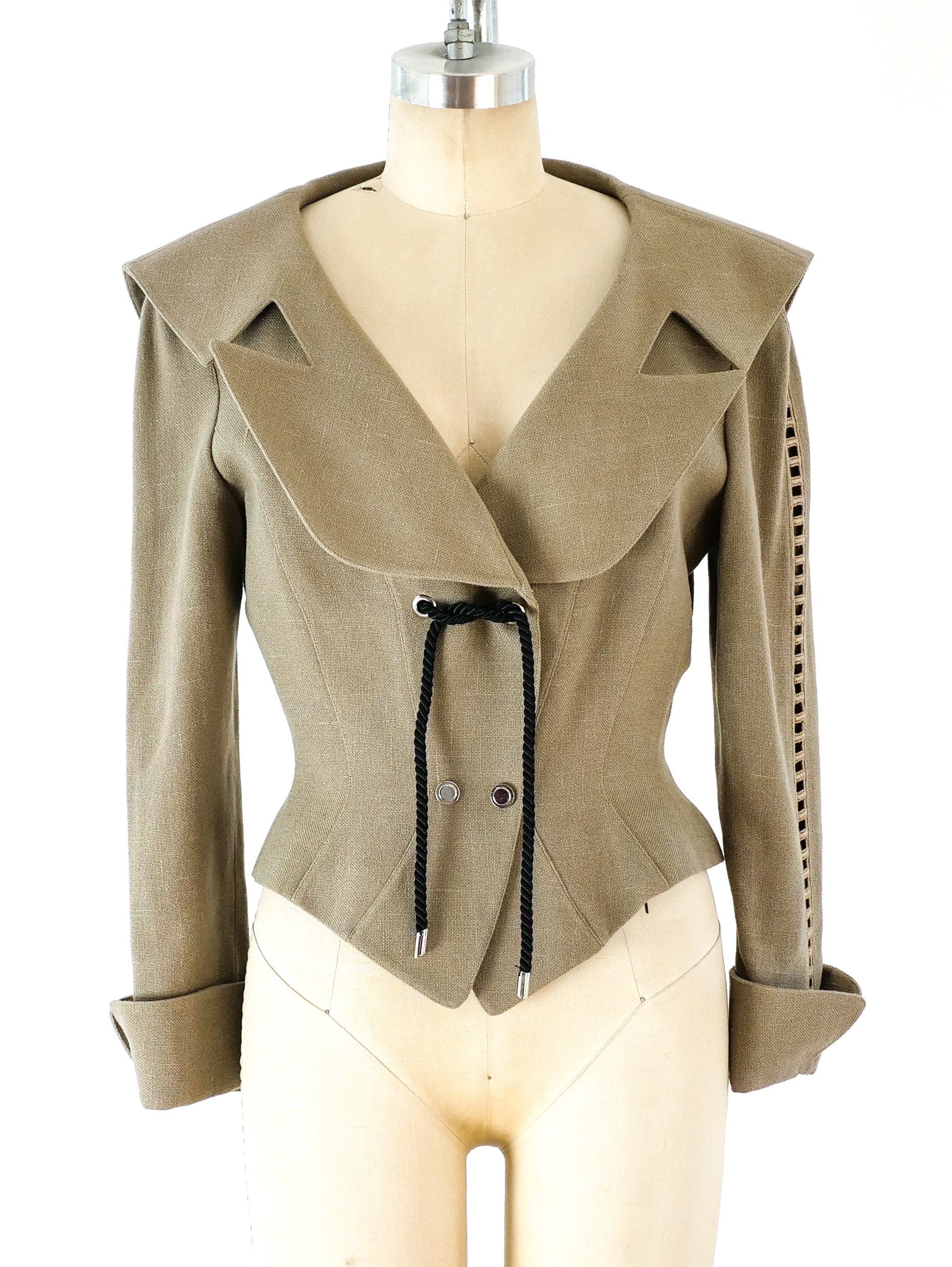 Thierry Mugler Architectural Woven Jacket
