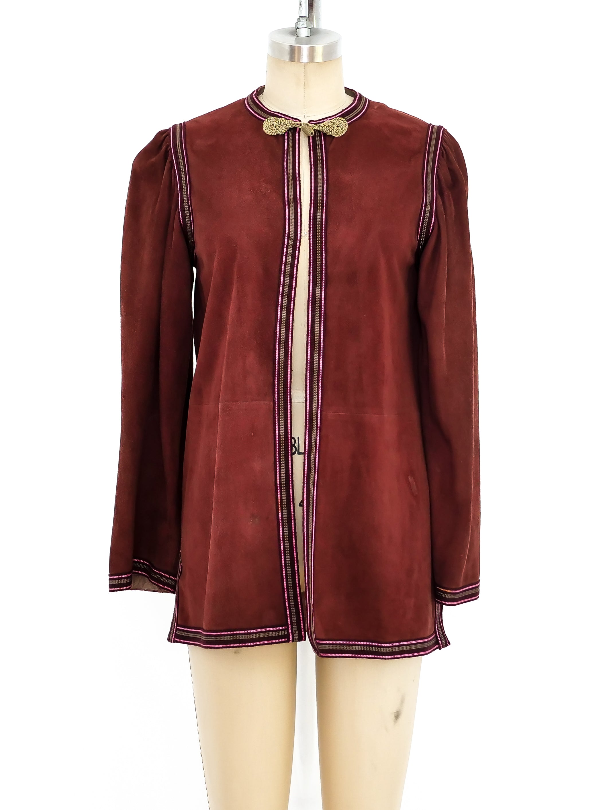 Charles Gallay Suede Tunic Style Jacket