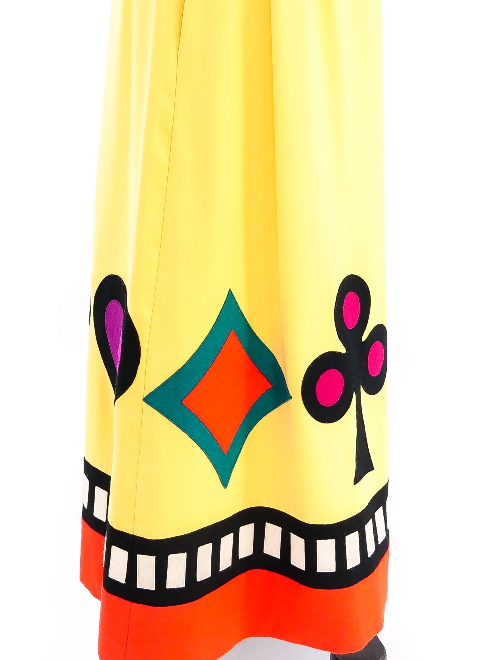 Malcolm Starr Playing Card Applique Skirt