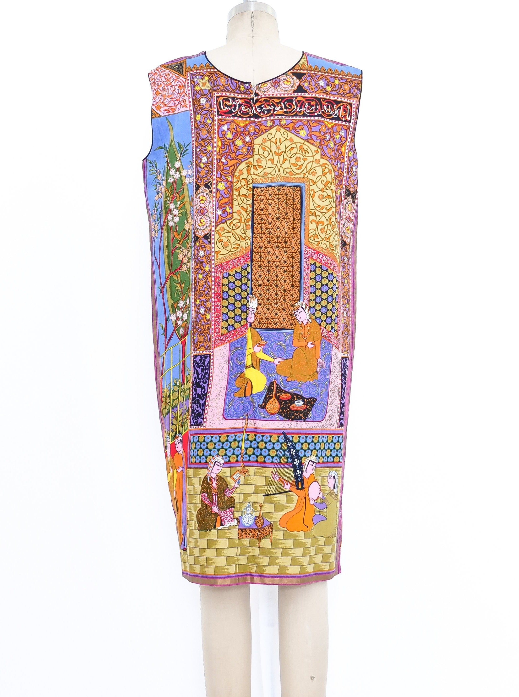 Persian Inspired Printed Tunic Dress