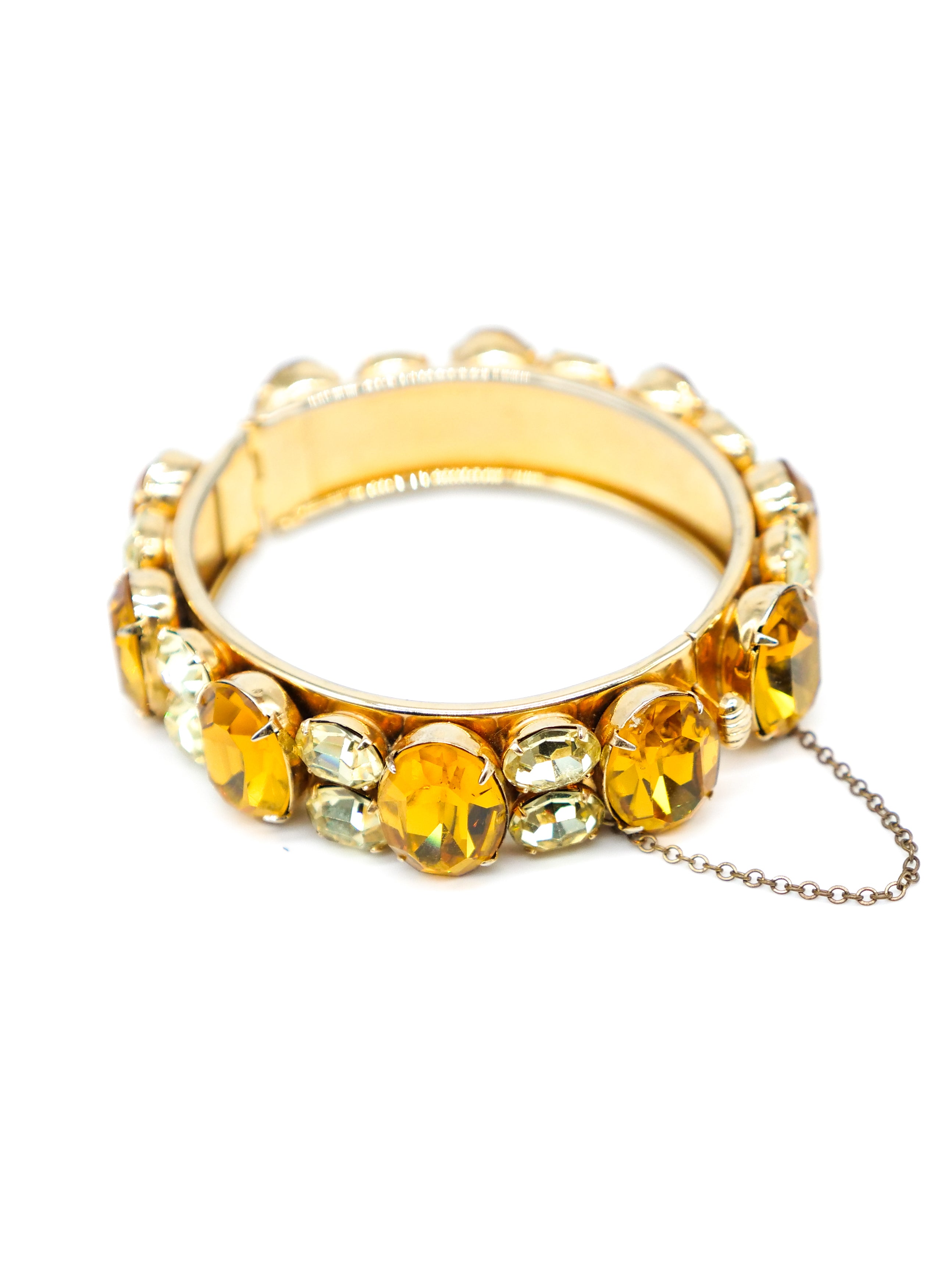 Citrine Crystal Studded Bangle