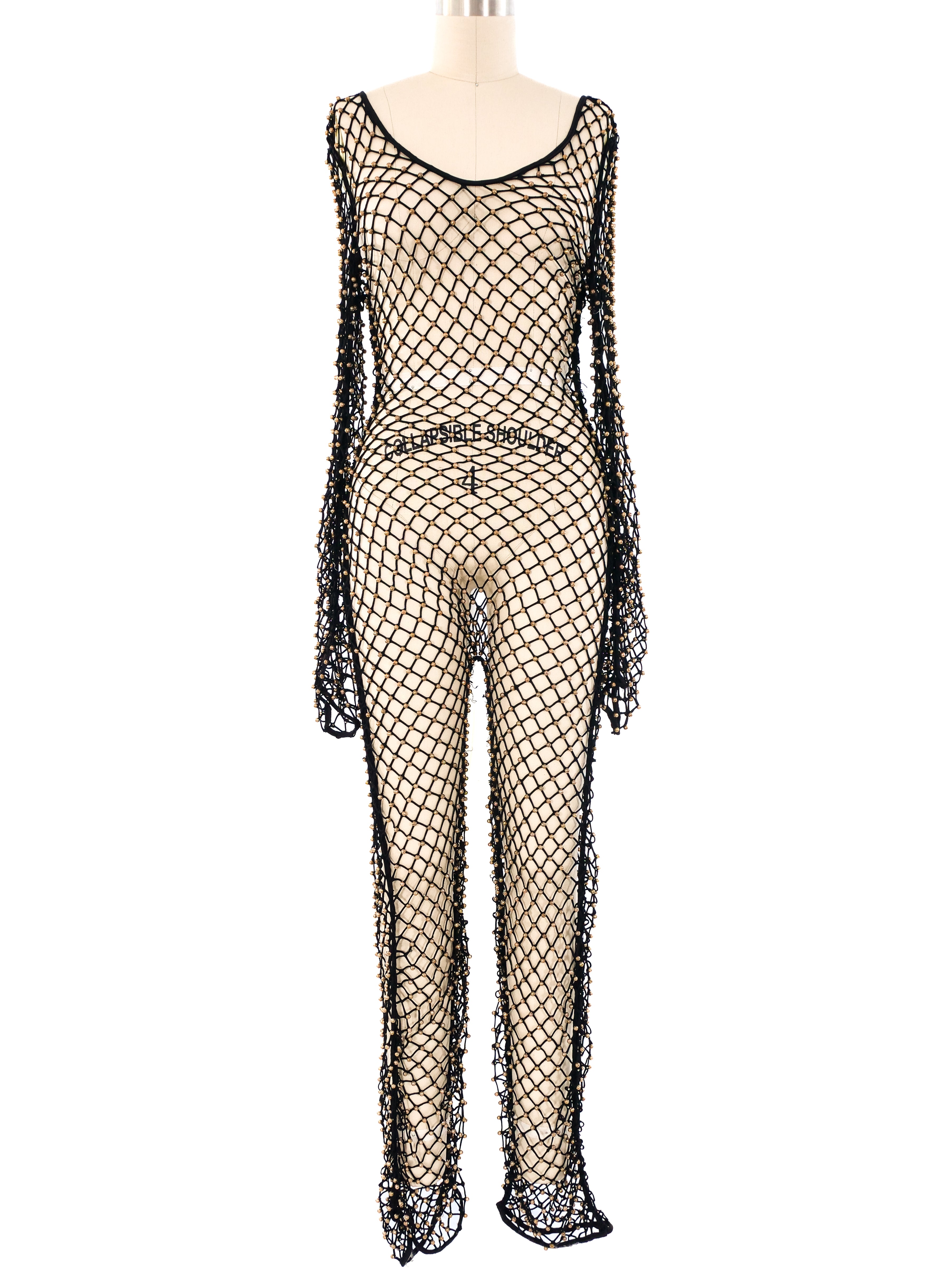 Beaded Embellished Net Jumpsuit