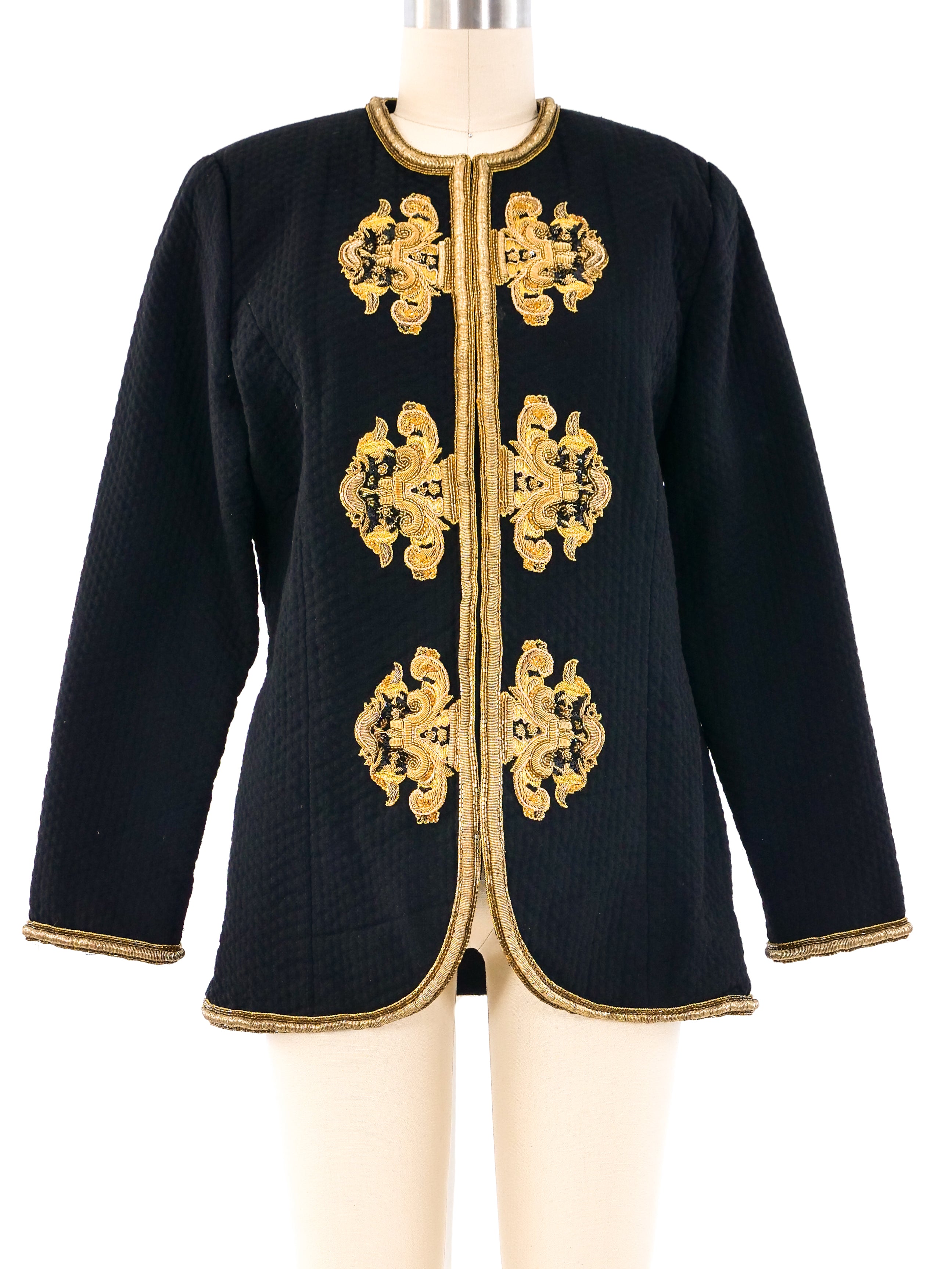 Embellished Quilted Evening Jacket