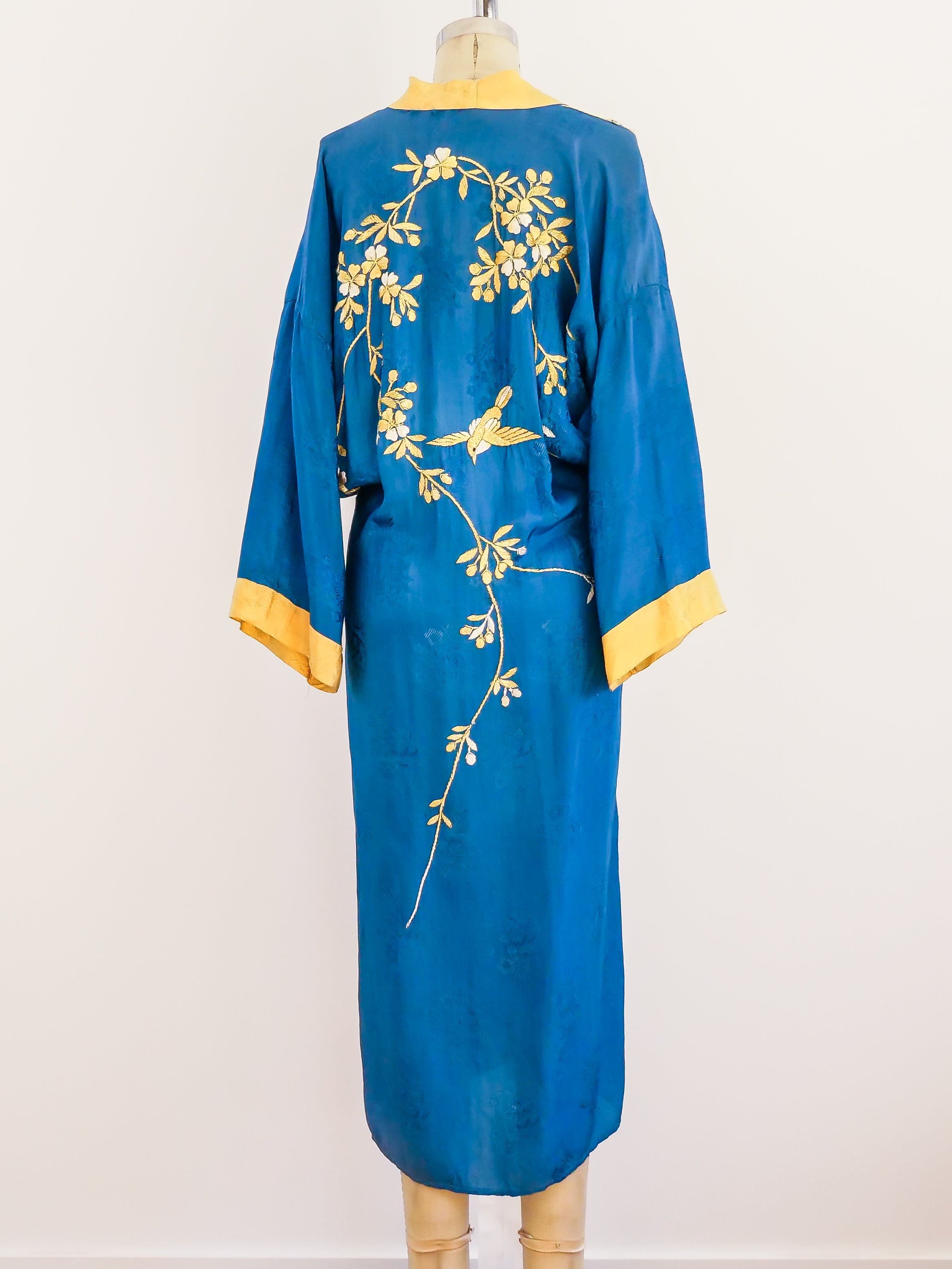Hand Embroidered Floral Robe