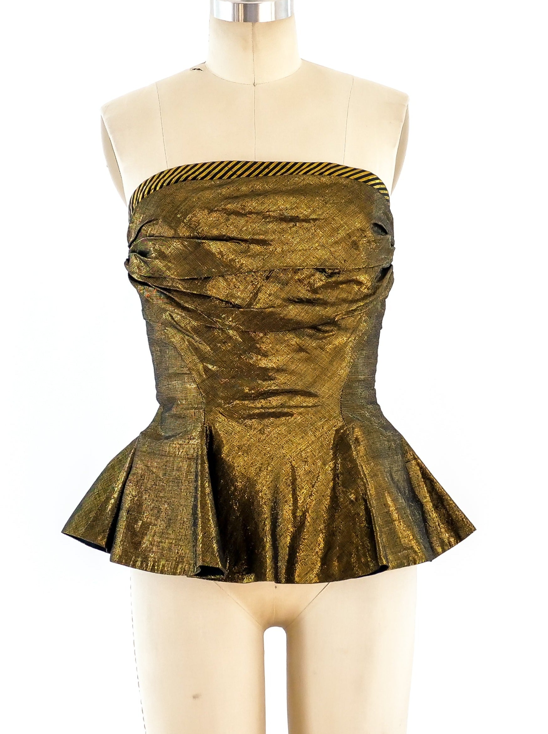 Metallic Gold Bustier