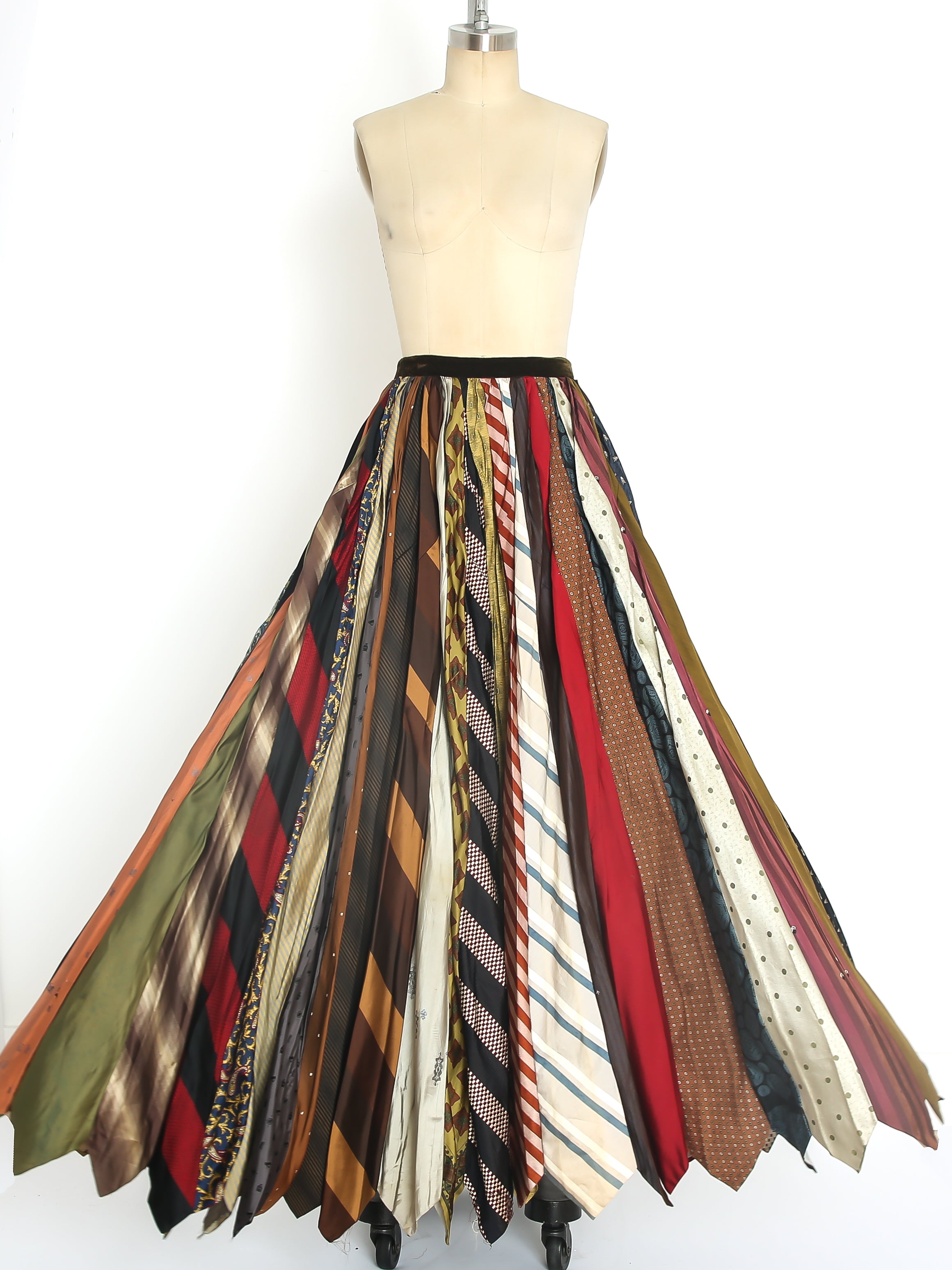 Handmade Mens Tie Maxi Skirt