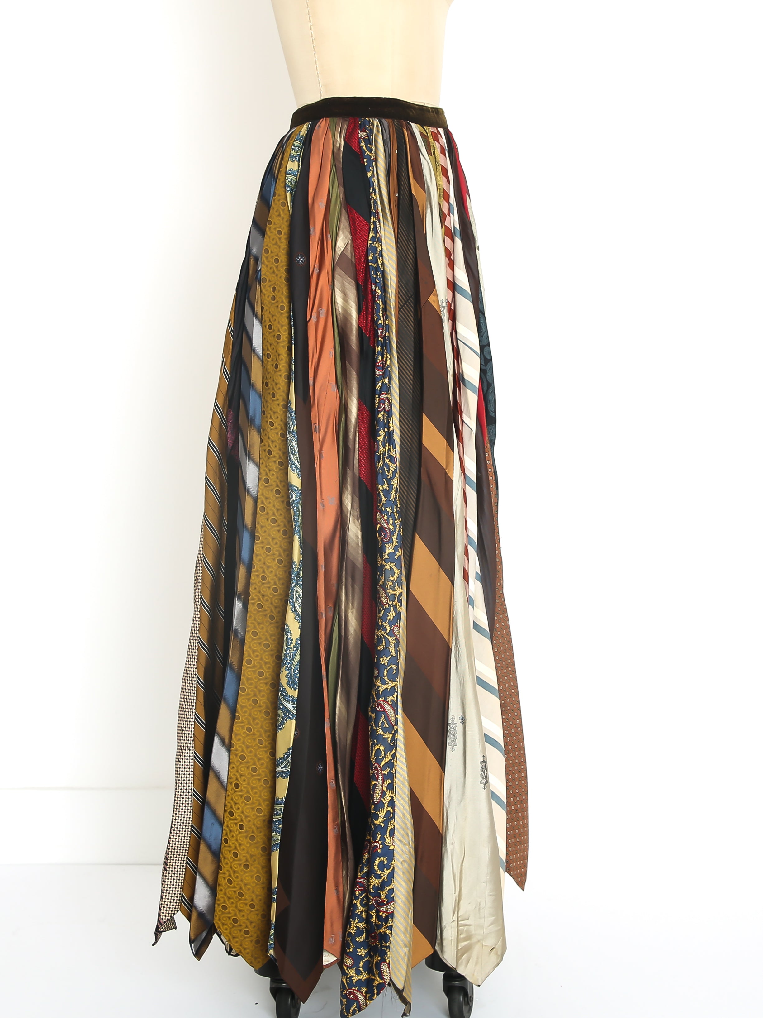 Handmade Mens Tie Maxi Skirt