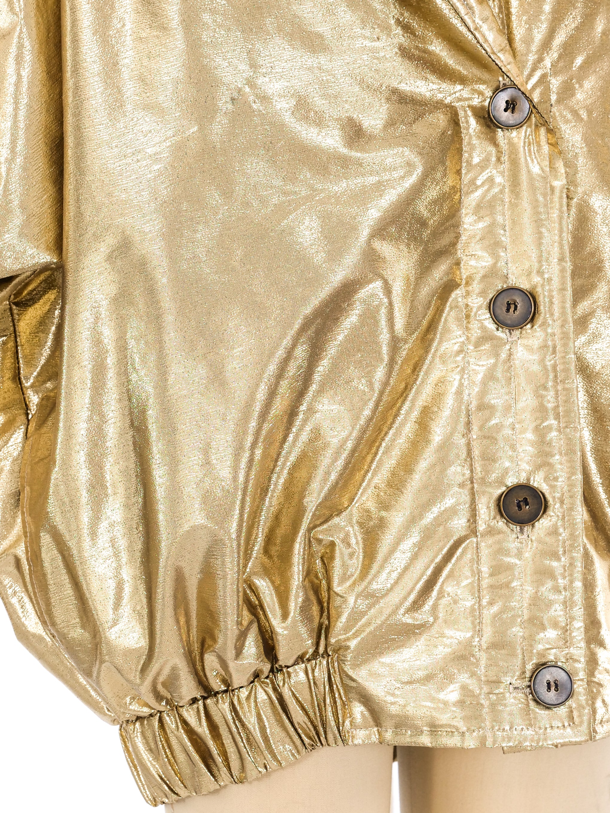 Metallic Gold Puffer Jacket