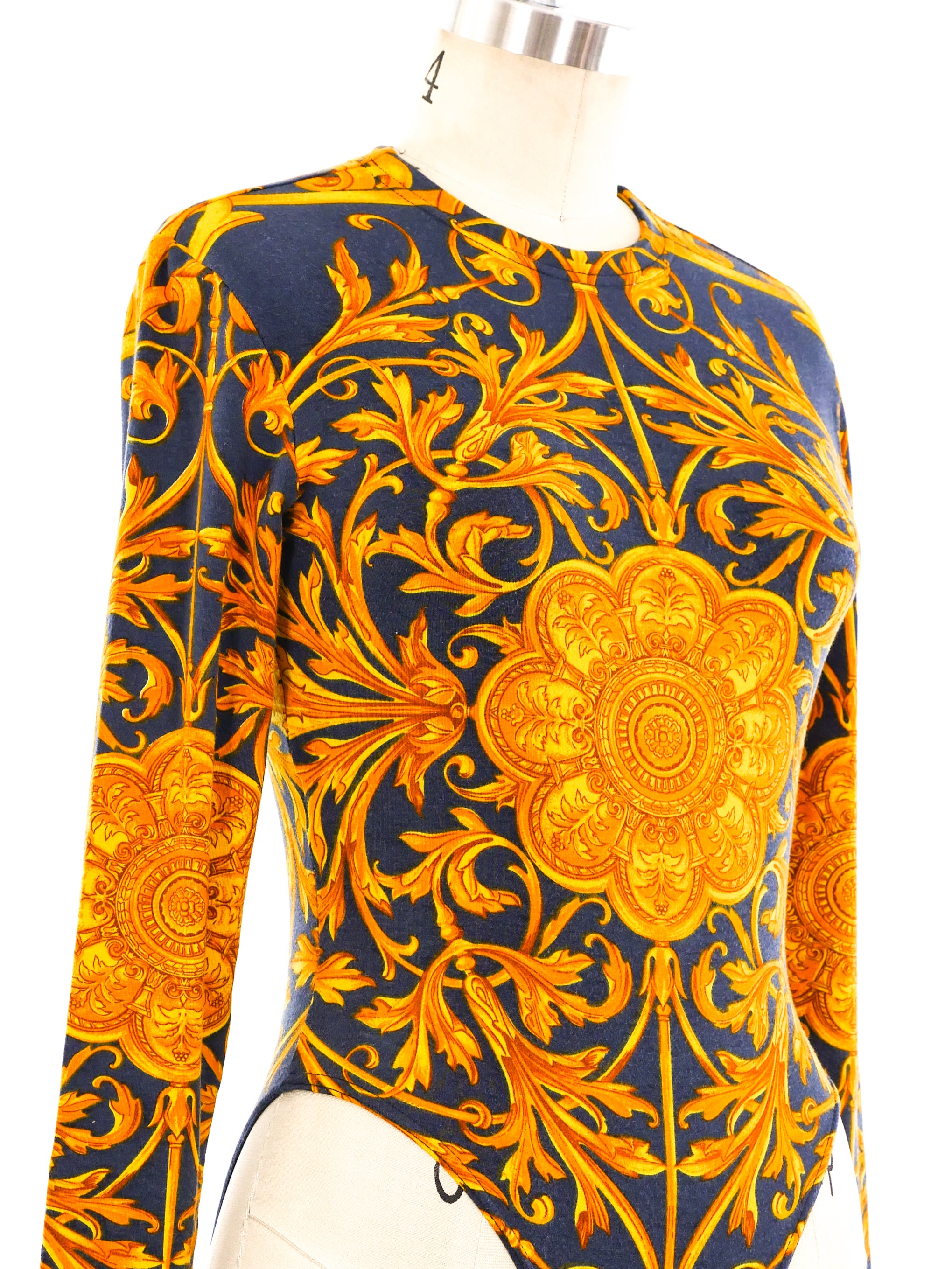 Versus Gianni Versace Baroque Print Bodysuit Versus Gianni Versace Baroque Print Bodysuit