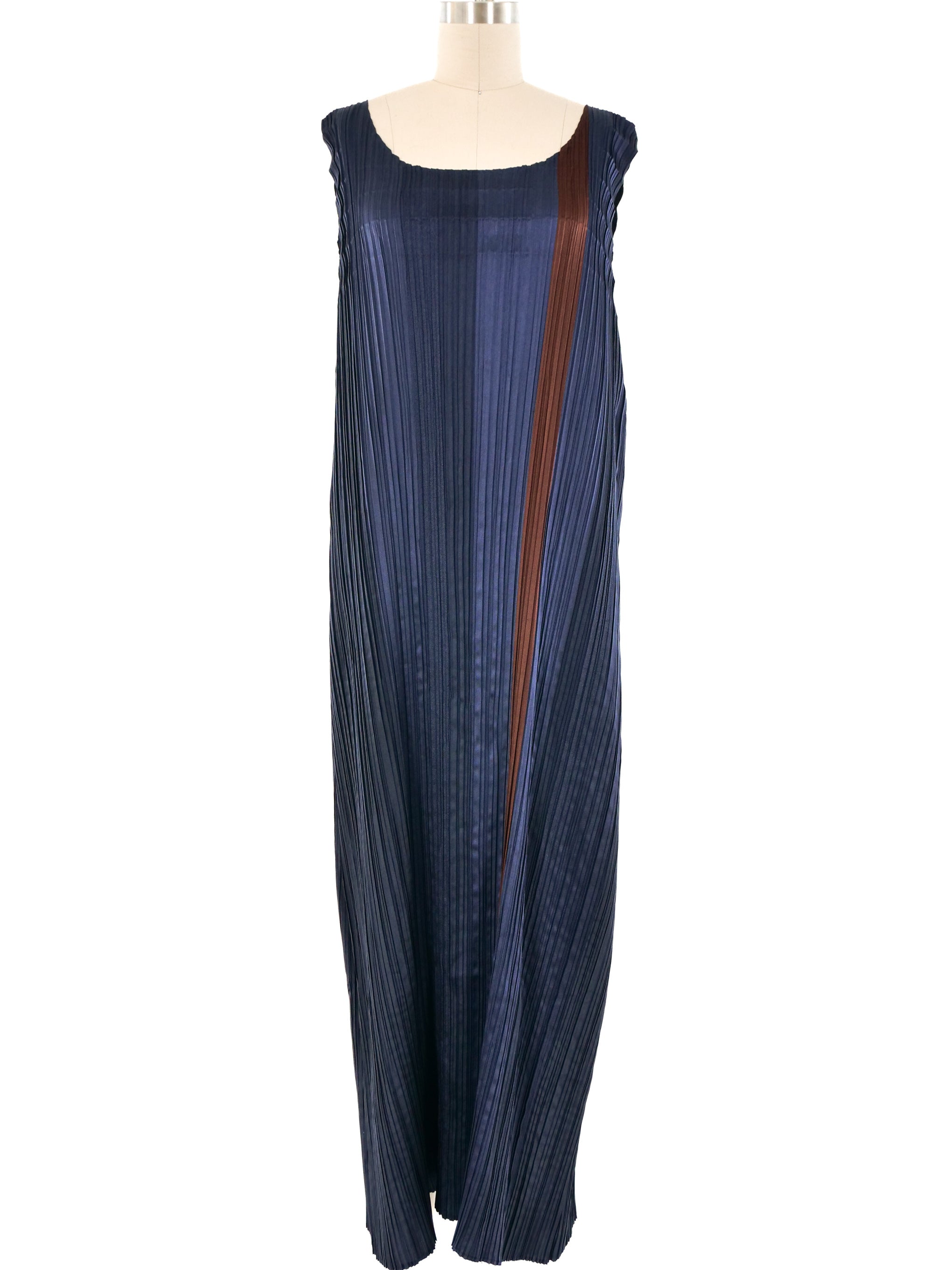 Issey Miyake Pleated Tank Maxi Dress