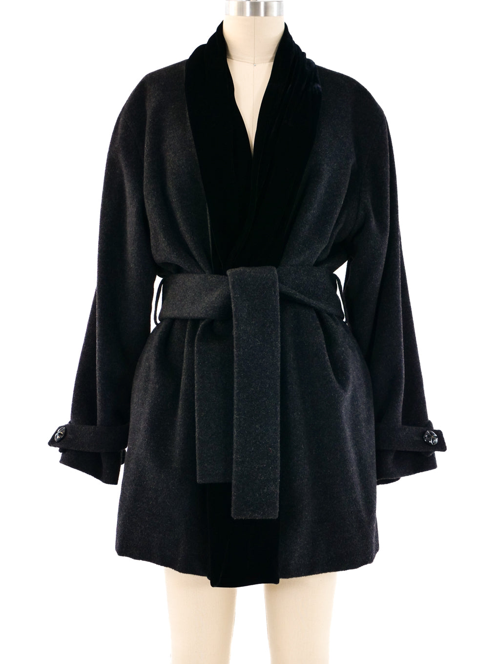 Yves Saint Laurent Cashmere Belted Coat
