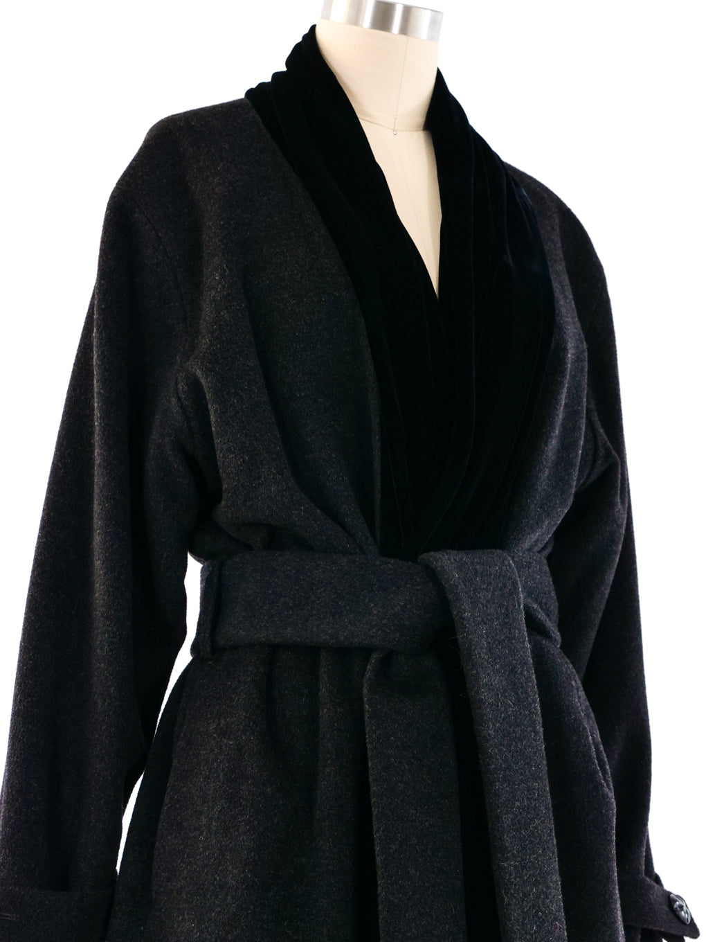 Yves Saint Laurent Cashmere Belted Coat
