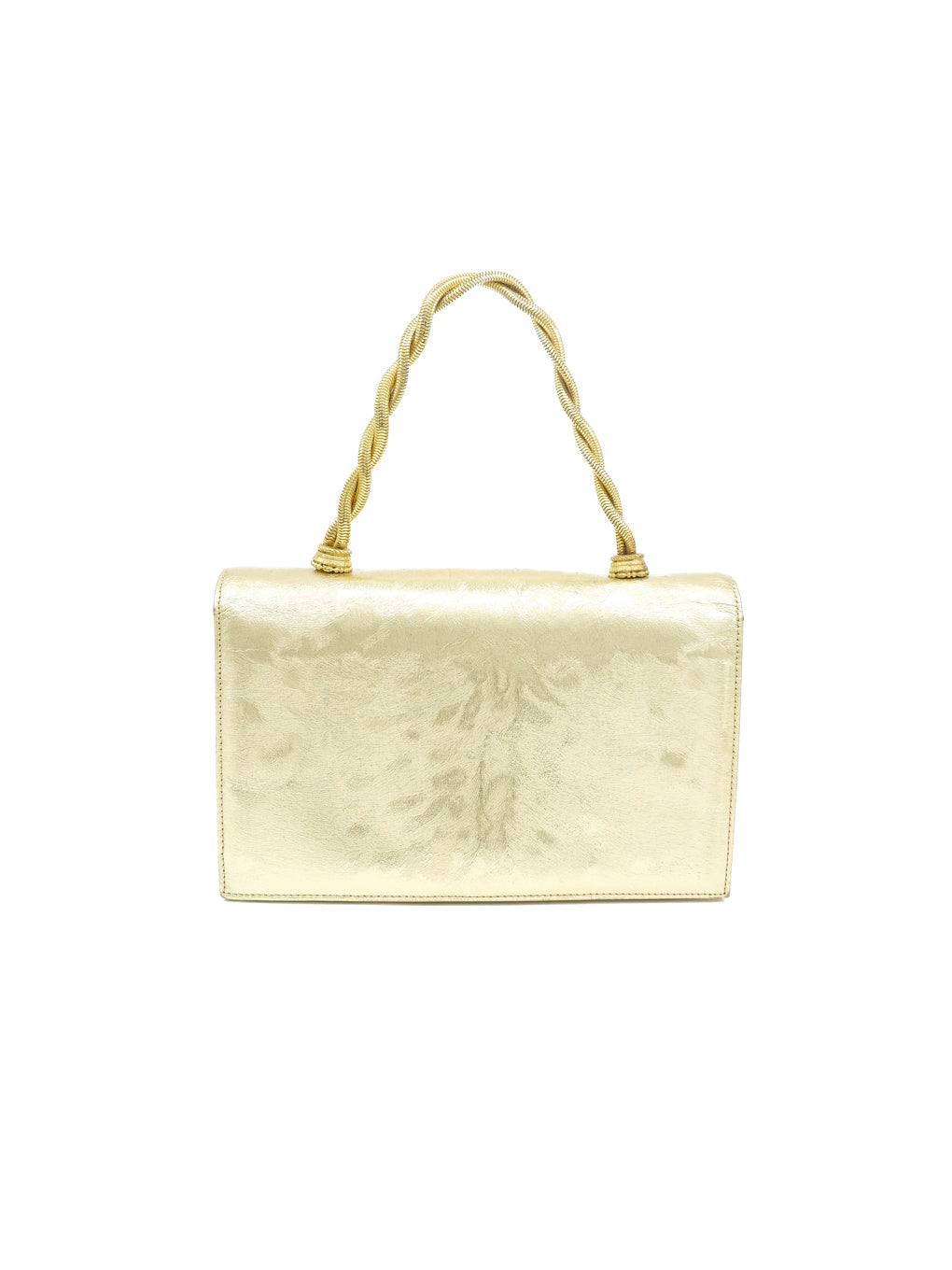 1960's Metallic Gold Top Handle Bag