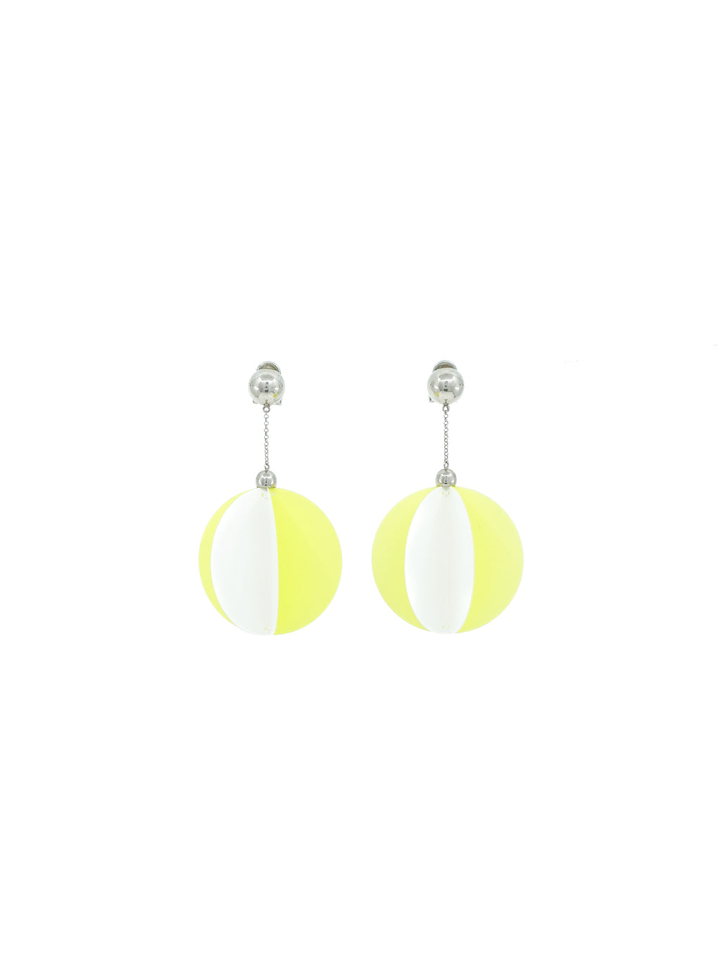 2016 Prada Sphere Clip Earrings